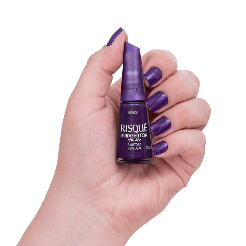 Esmalte Roxo Risqué Bridgerton A Autora Revelada Metálico 8ml ...