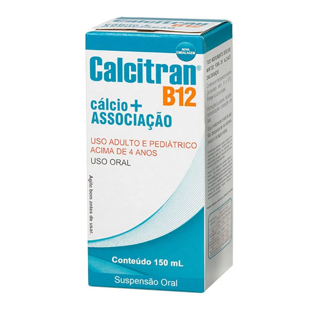 Calcitran B12 Suspensão Oral 150mL - Farmadelivery