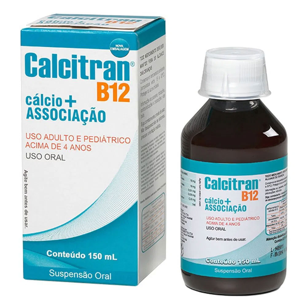 Calcitran B12 Suspensão Oral 150mL - Farmadelivery