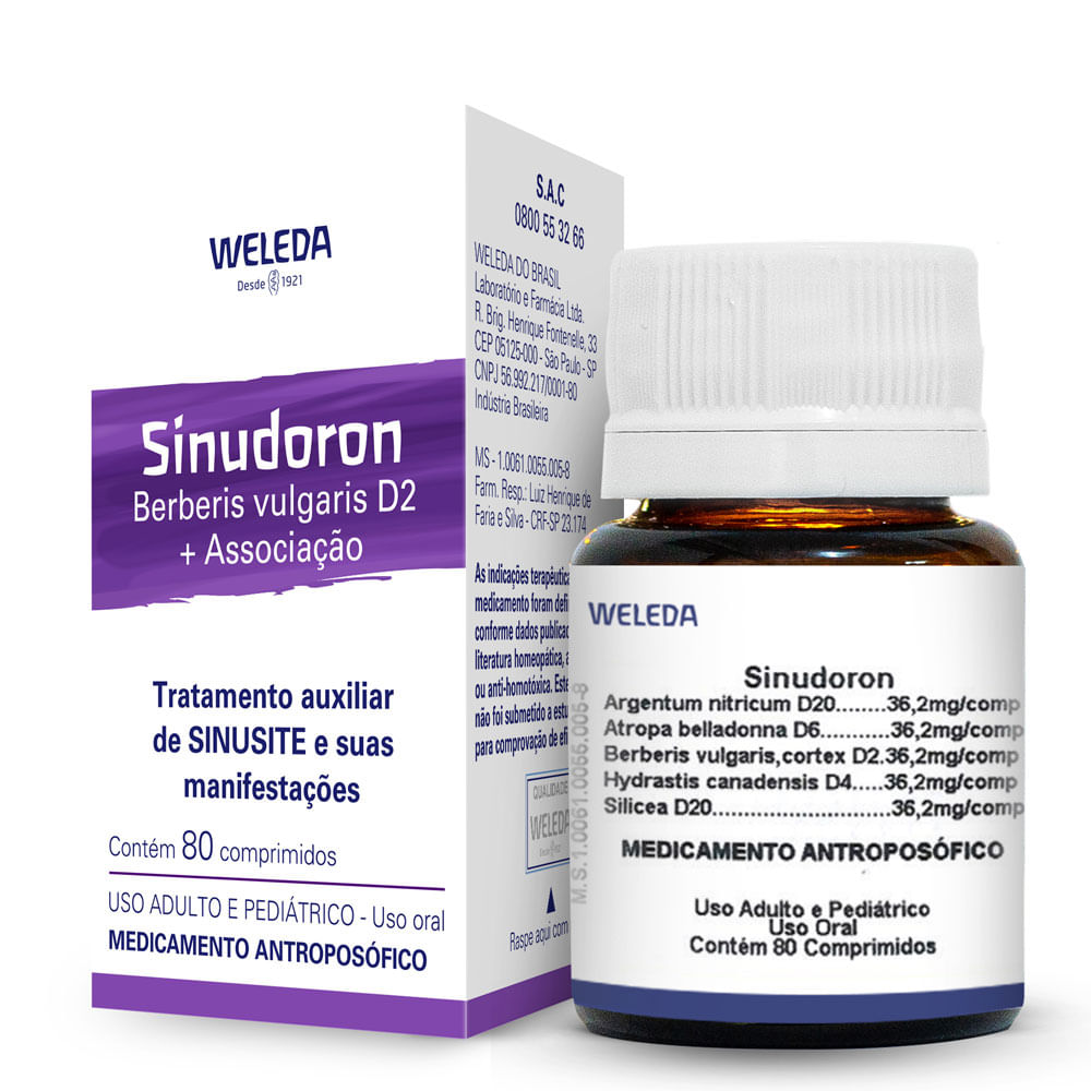 Sinudoron Weleda 80 Comprimidos em Oferta - Farmadelivery