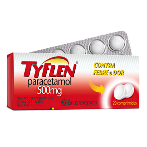 Tyflen 500mg 20 Comprimidos em Oferta - Farmadelivery