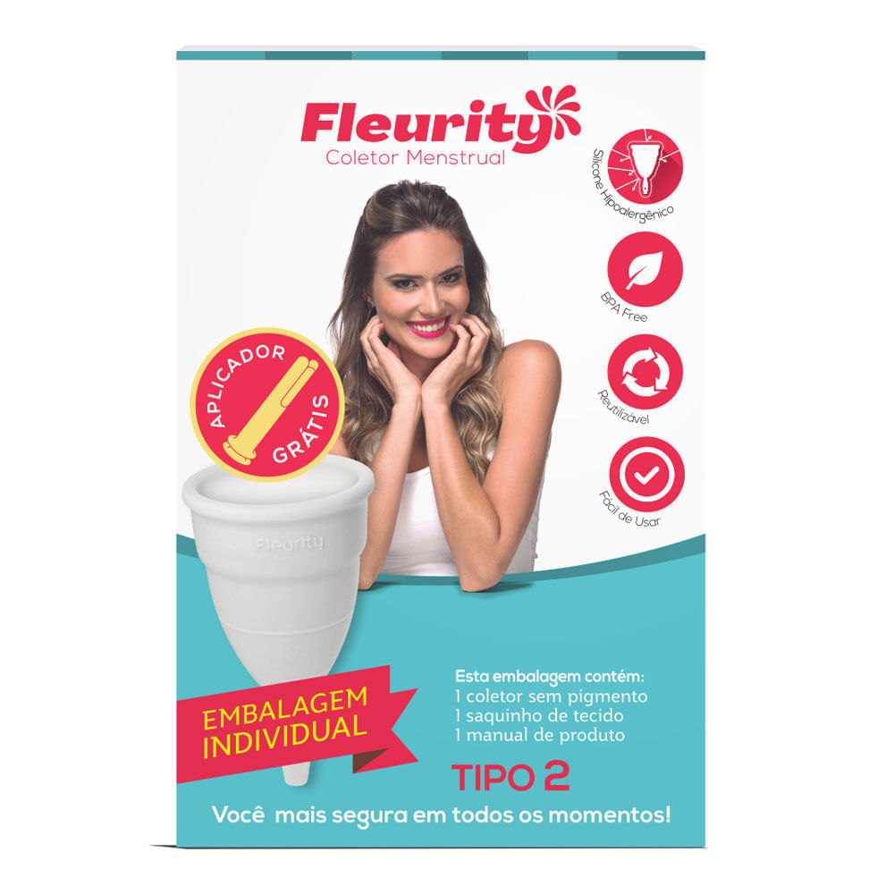 Coletor Menstrual Fleurity Tipo 2 (-30 Anos) - Farmadelivery