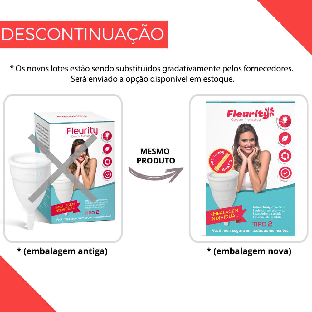 Coletor Menstrual Fleurity Tipo 2 (-30 Anos) - Farmadelivery