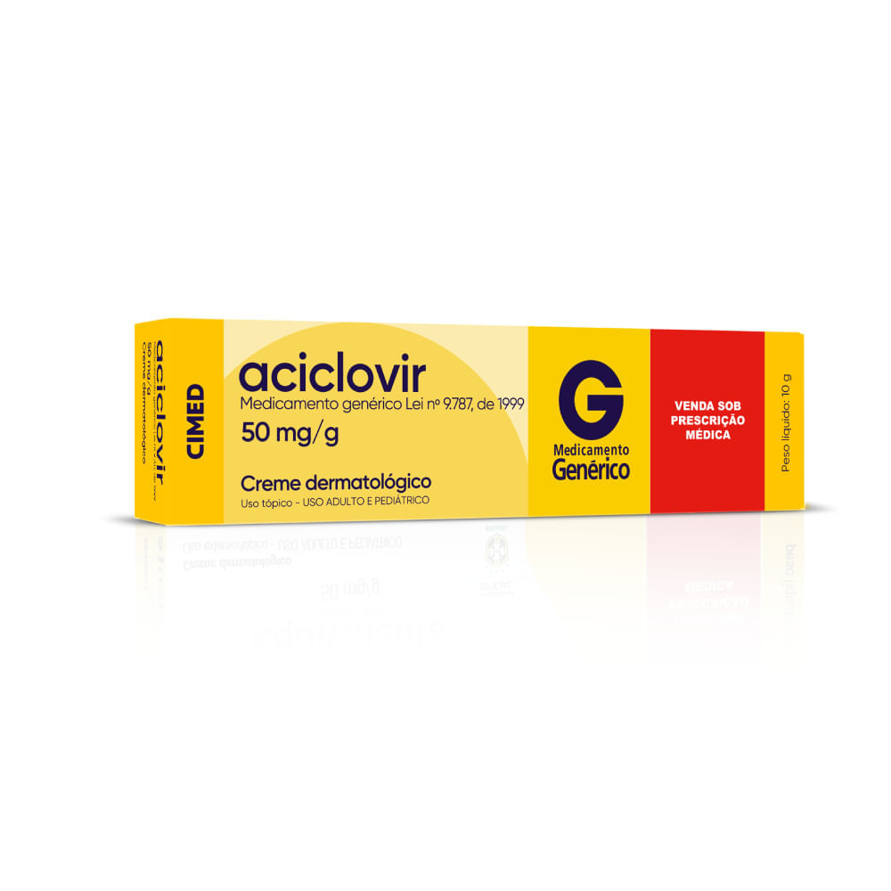 Aciclovir Genérico Cimed 50mg Creme 10g - Farmadelivery
