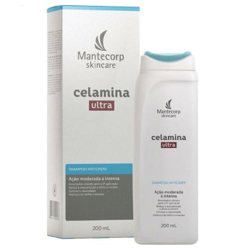 Shampoo Anticaspa Celamina Ultra Frasco 200ml - Farmadelivery
