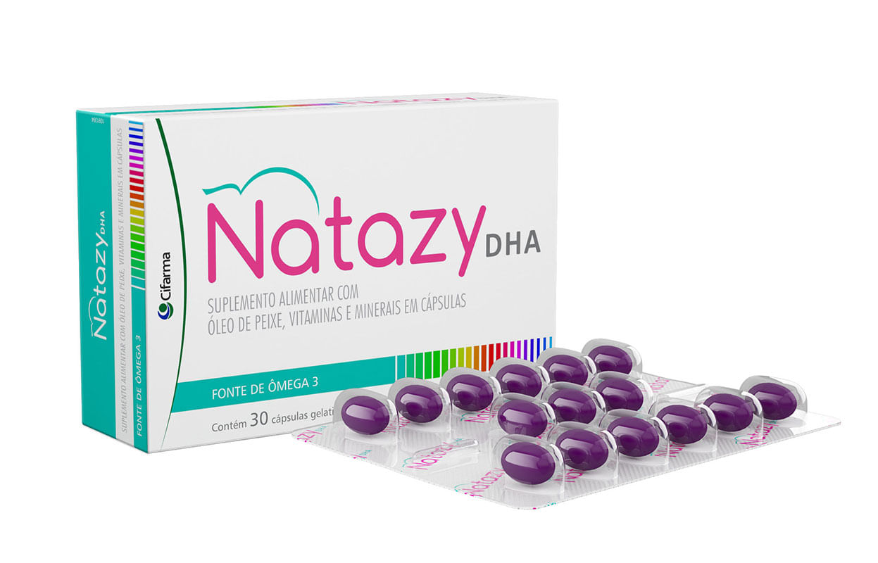 Natazy DHA c/ 30 Cápsulas em Oferta - Farmadelivery