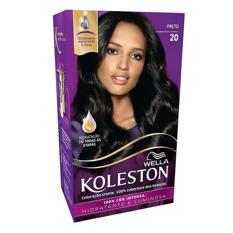 Kit Tinturas para Cabelo Wella Koleston Preto 20 em Oferta - Farmadelivery Kit Tinturas para Cabelo Wella Koleston Preto 20 em Oferta - Farmadelivery
