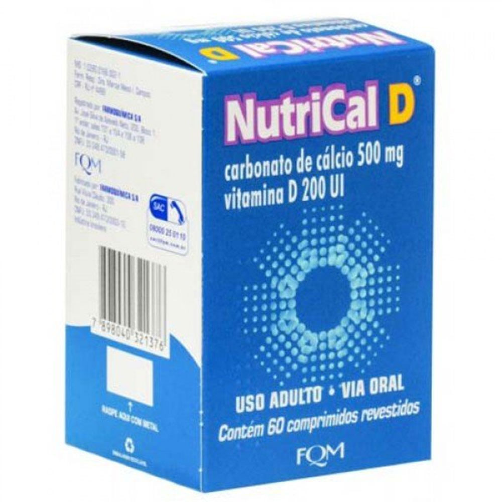 Nutrical D 500mg/200UI 60 Comprimidos em Oferta - Farmadelivery