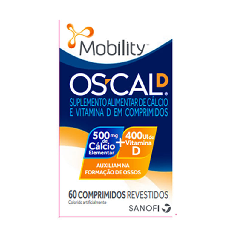 Mobility Os-Cal D 500mg + 400UI 60 Comprimidos Revestidos em Oferta ...