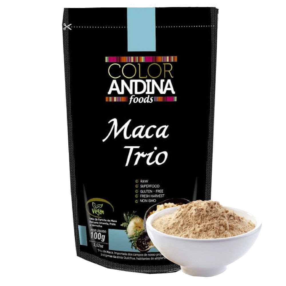 Maca Peruana Trio em Pó Color Andina 100g em Oferta - Farmadelivery Maca Peruana Trio em Pó Color Andina 100g em Oferta - Farmadelivery