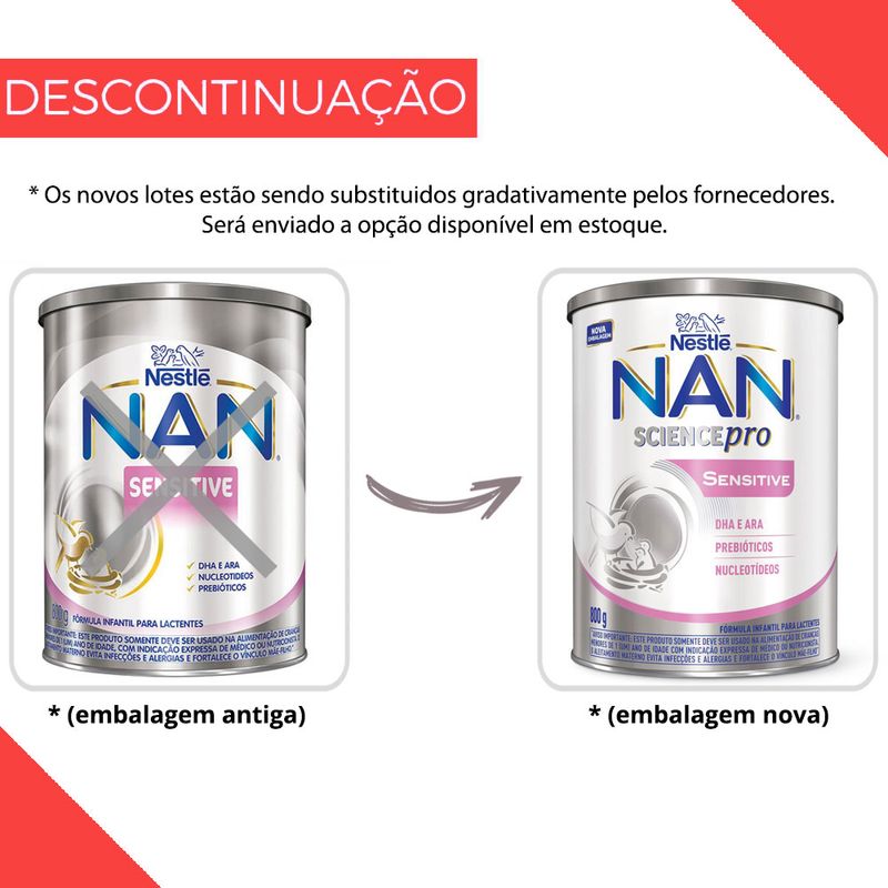 Fórmula Infantil Nan Sensitive 800g em Oferta - Farmadelivery