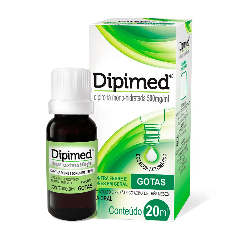 Dipirona 500mg/ml 20ml Dipimed - Farmadelivery