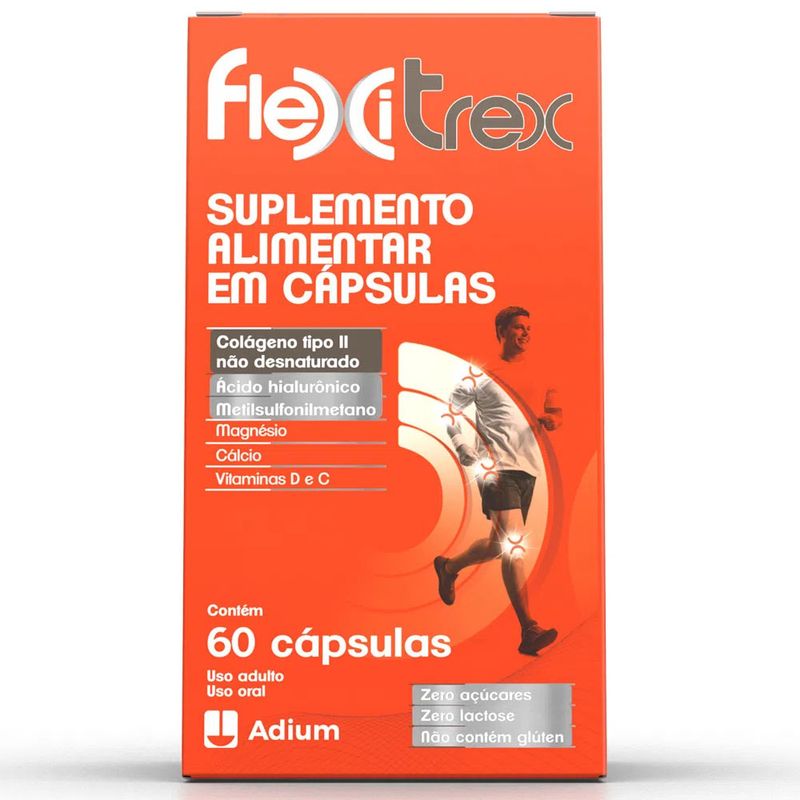 Flexitrex Colágeno Tipo II Não Hidrolisado+Vitaminas 60 Cápsulas ...