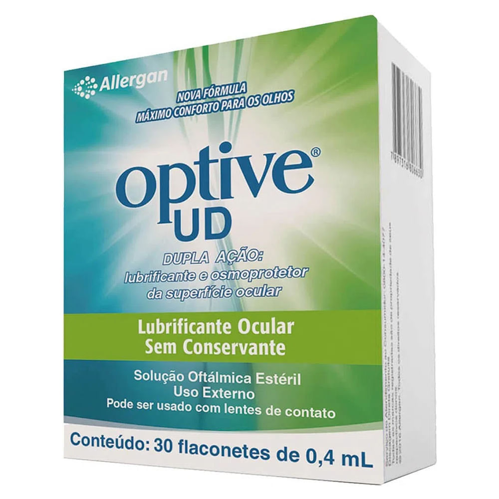 Optive Ud Allergan Solução Oftálmica Com 30 Flaconetes - Farmadelivery Optive Ud Allergan Solução Oftálmica Com 30 Flaconetes - Farmadelivery
