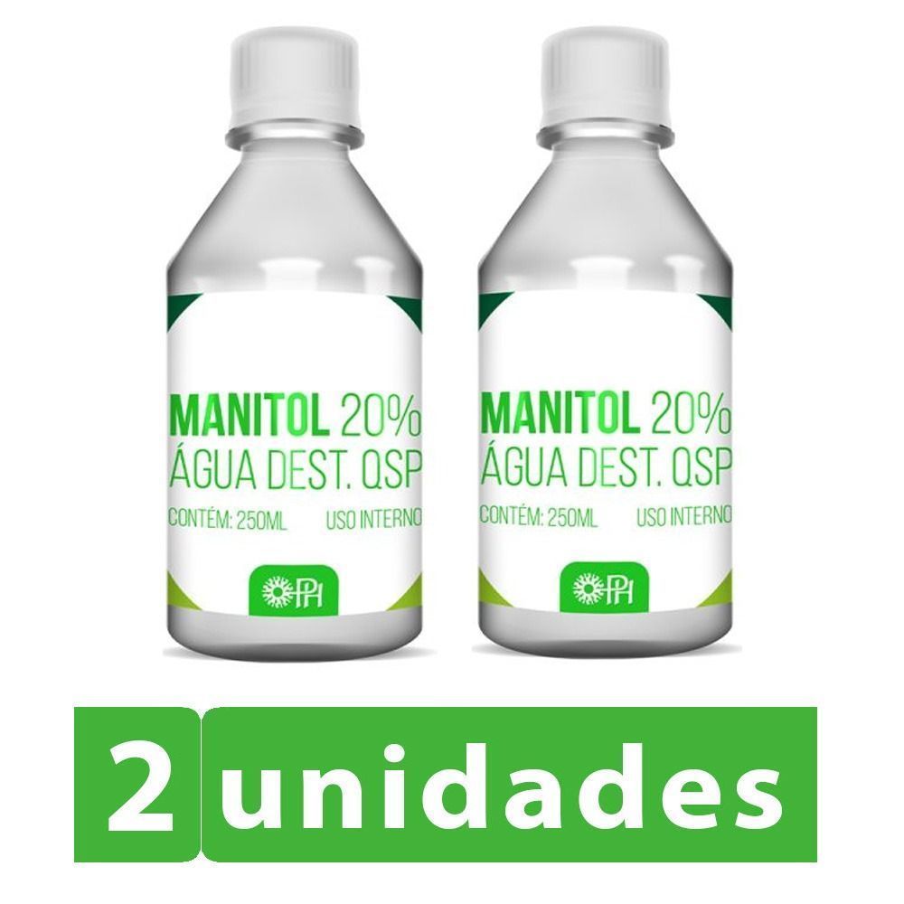 KIT 2 Manitol 20% AOPH 250ml - Farmadelivery